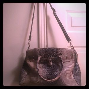 Bags | Grey Alligator Purse | Poshmark